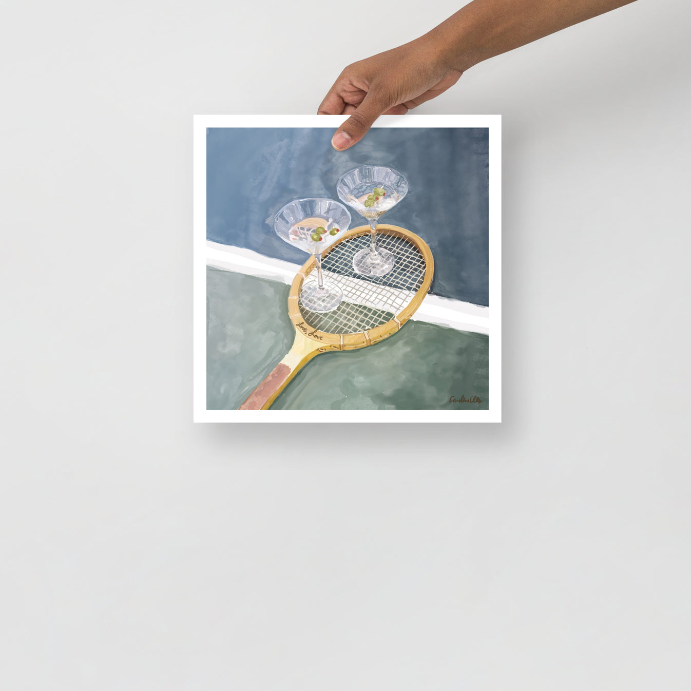 Love, Love | Square Art Print – Caroline Ellis Art