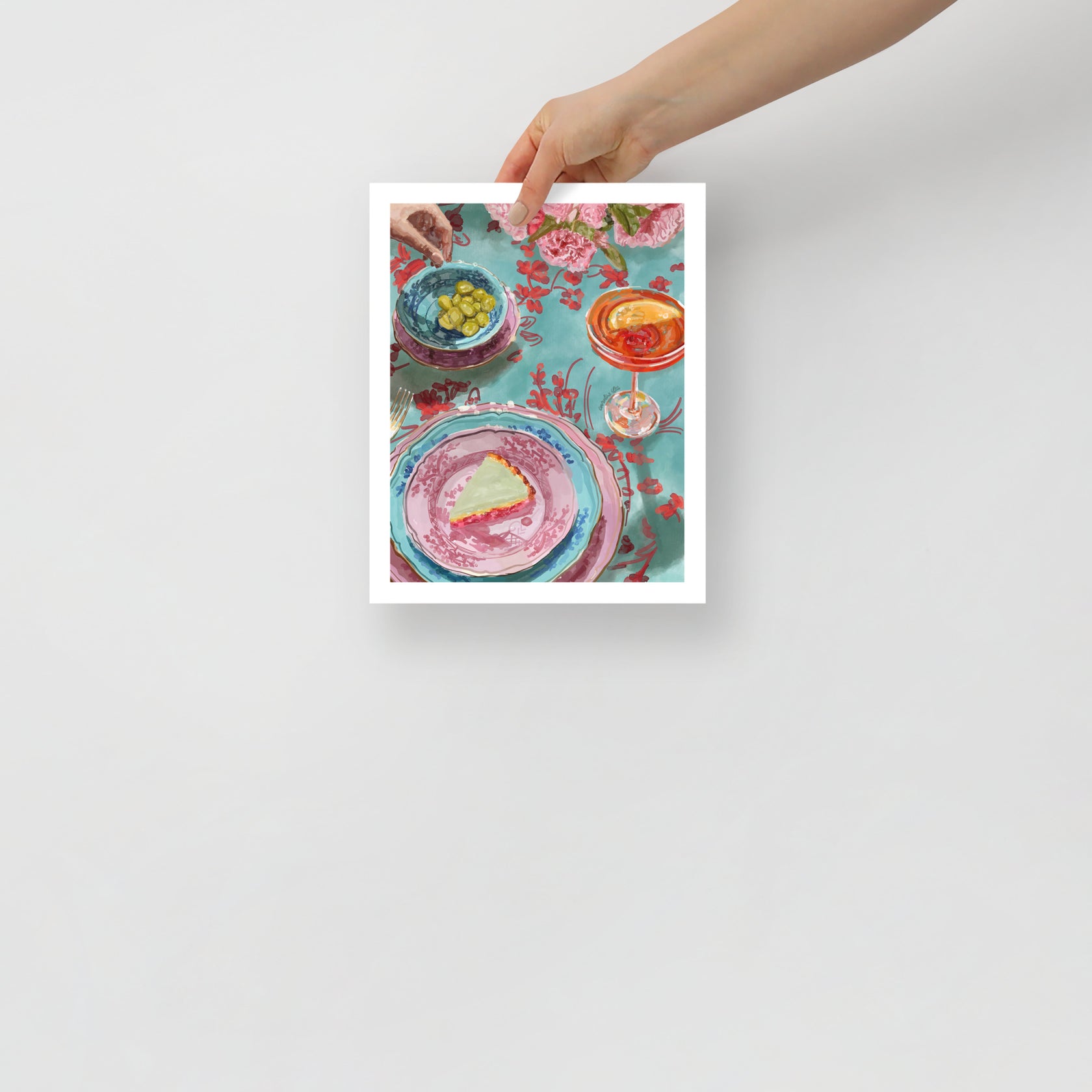Aperol Showers Bring May Flowers | Art Print – Caroline Ellis Art