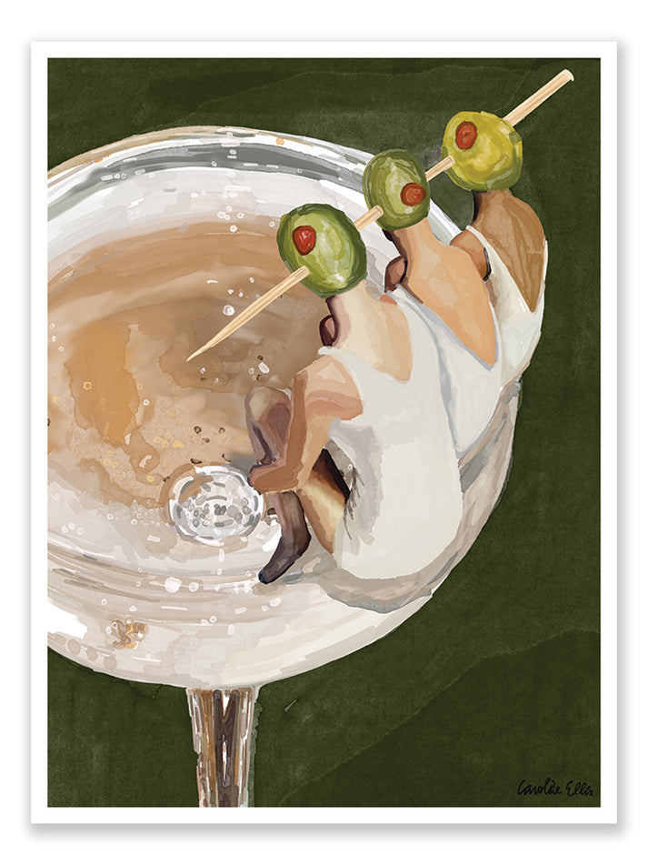 Poolside Martini 2 | Art Print – Caroline Ellis Art